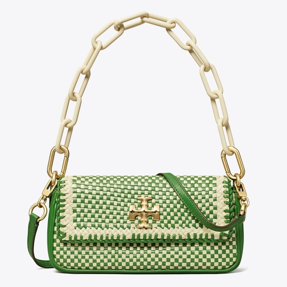 Tory Burch | Bags | Tory Burch Small Kira Chevron Woven Flap Shoulder ...